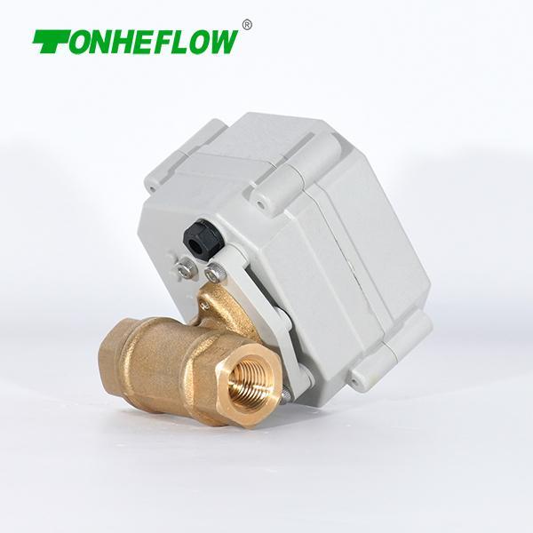 Switch type -With indicator， DN8 brass two way electric ball valve ...