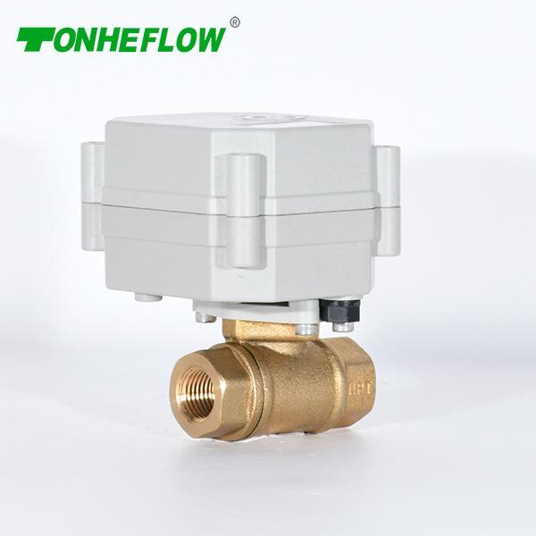 Switch type - brass two way electric valve Motorized ball valve-Taizhou ...