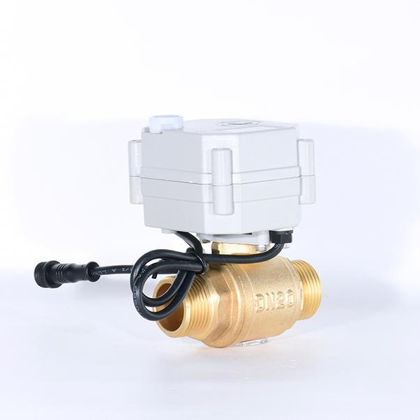 Switch type - Brass two way electric valve with double external thread ...
