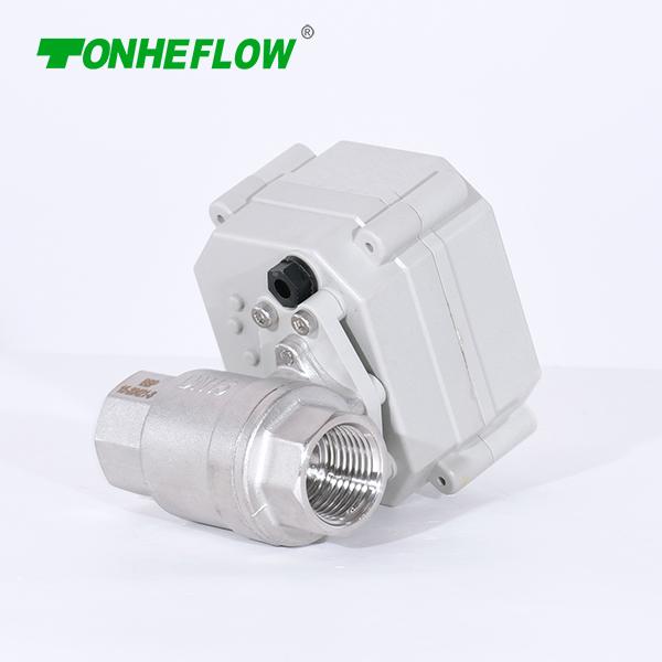 Switch type - stainless steel two way electric valve Motorized ball ...