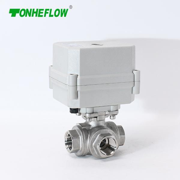 Switch type -Stainless steel three-way electric valve Motorized valve ...