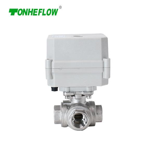 Switch type -Stainless steel three-way electric valve Motorized valve ...