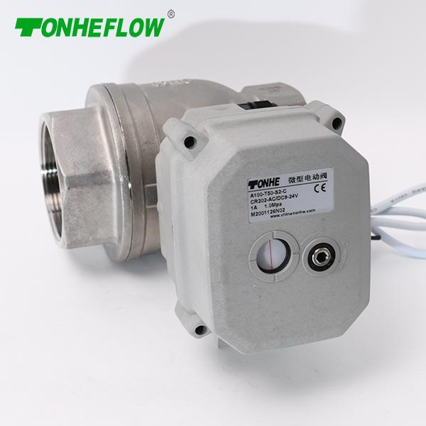 Switch type -Stainless steel two way electric valve Motorized valve ...