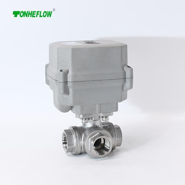 Switch type -Stainless steel three-way electric valve Motorized valve ...