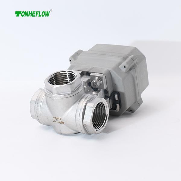 Switch type -Stainless steel three-way electric valve Motorized valve ...