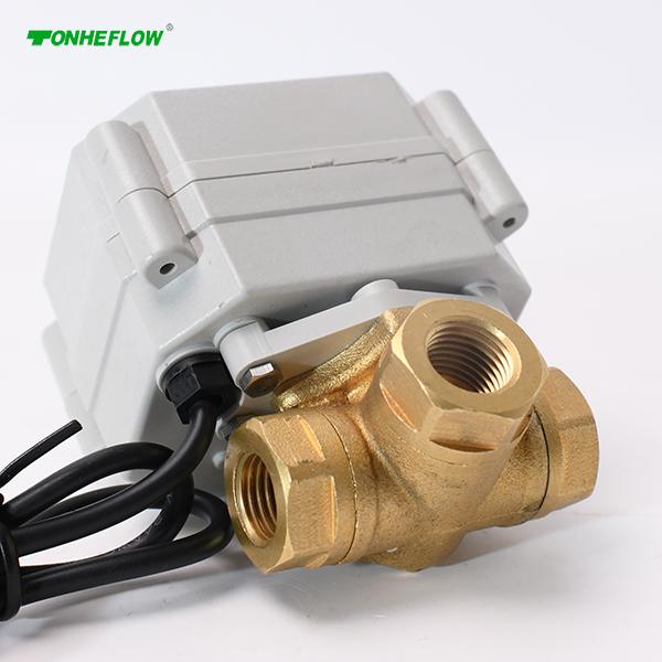Switch type - brass three way electric valve Motorized valve-Taizhou ...