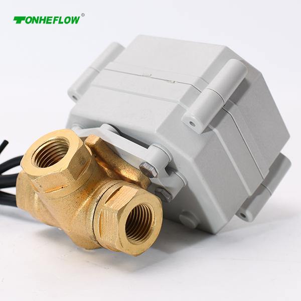 Switch type - brass three way electric valve Motorized valve-Taizhou ...