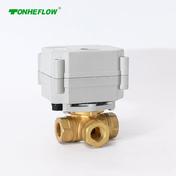 Switch type - brass three way electric valve Motorized valve-Taizhou ...
