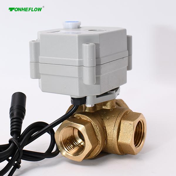 Switch type - brass three way electric valve Motorized valve-Taizhou ...