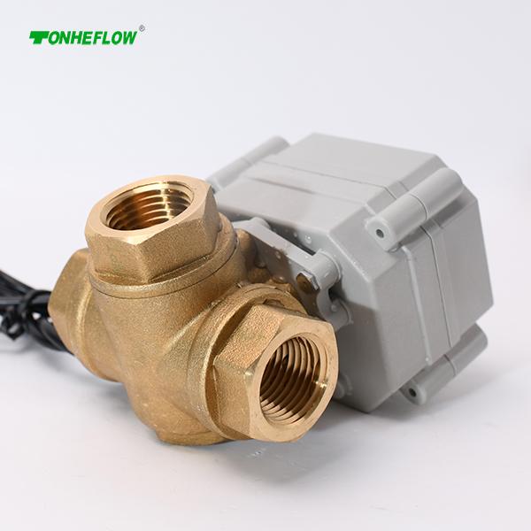 Switch type - brass three way electric valve Motorized valve-Taizhou ...