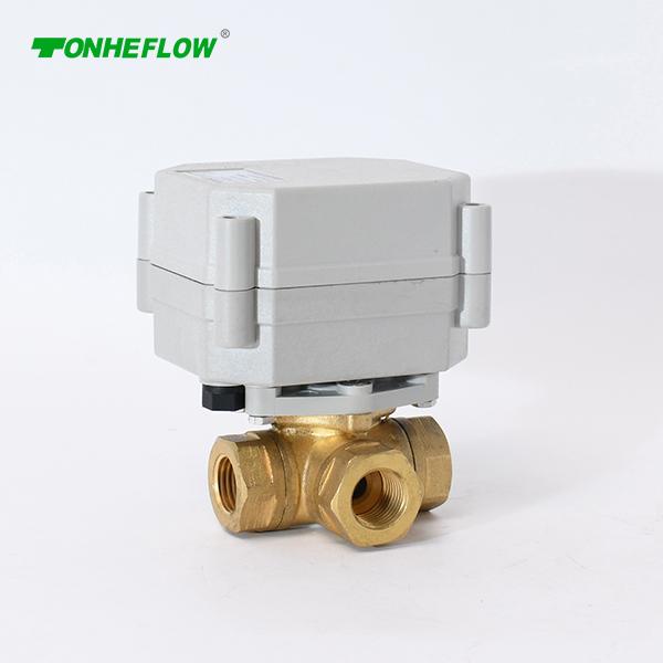 Switch type - brass three way electric valve Motorized valve-Taizhou ...