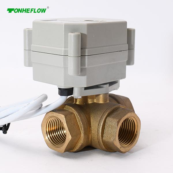 Switch type - brass three way electric valve Motorized valve-Taizhou ...