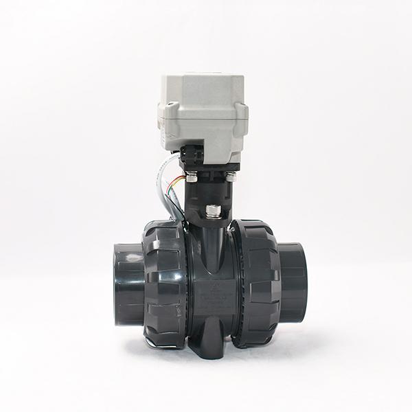 Switch type -UPVC two way electric valve Motorized valve-Taizhou Tonhe ...