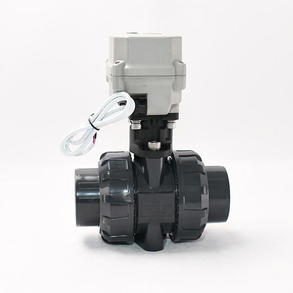 Switch type -UPVC two way electric valve Motorized valve-Taizhou Tonhe ...