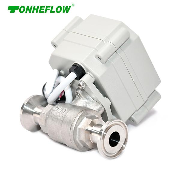 Switch type - stainless steel two way electric valve Motorized ball ...