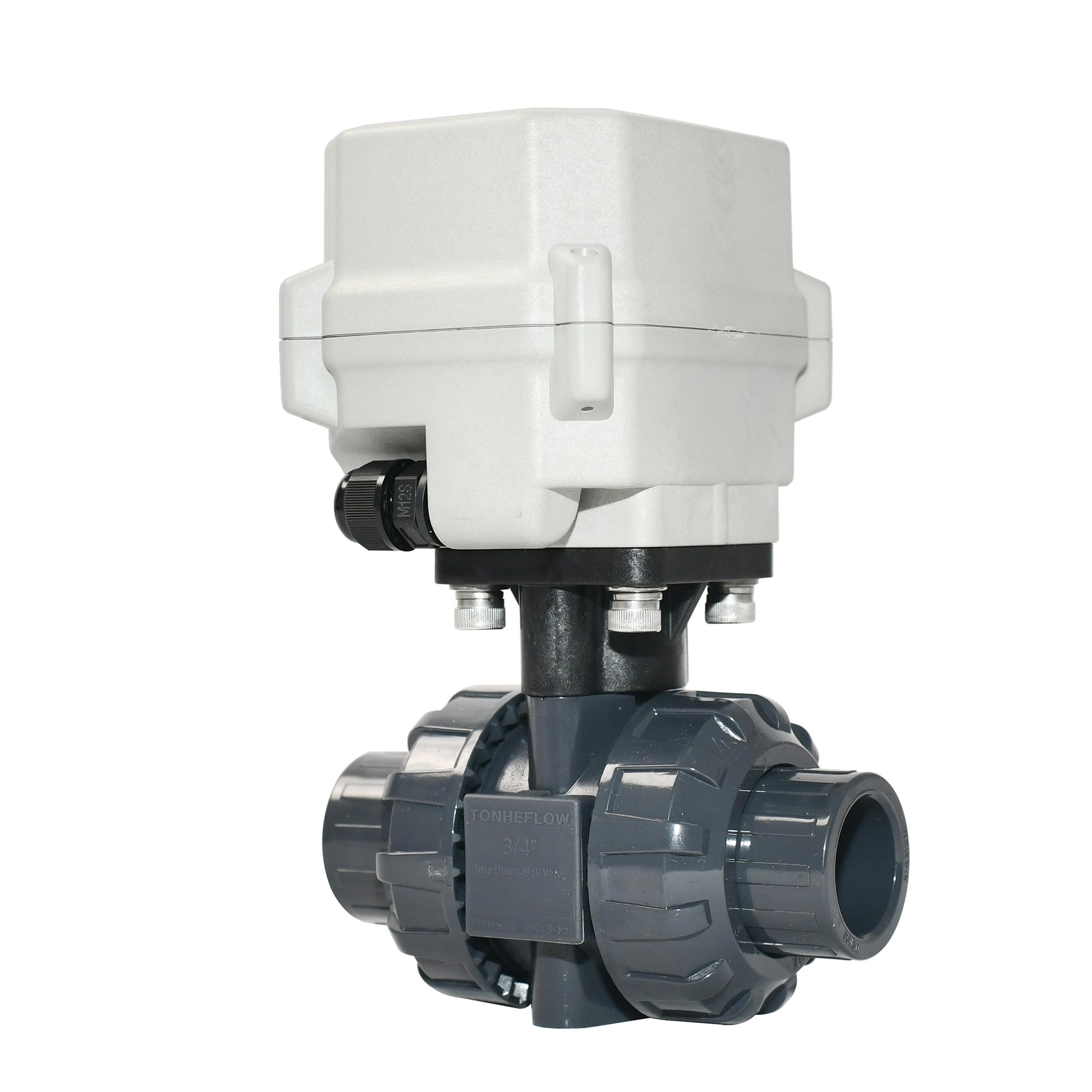 Switch type -UPVC two way electric valve Motorize Motorized valved ...