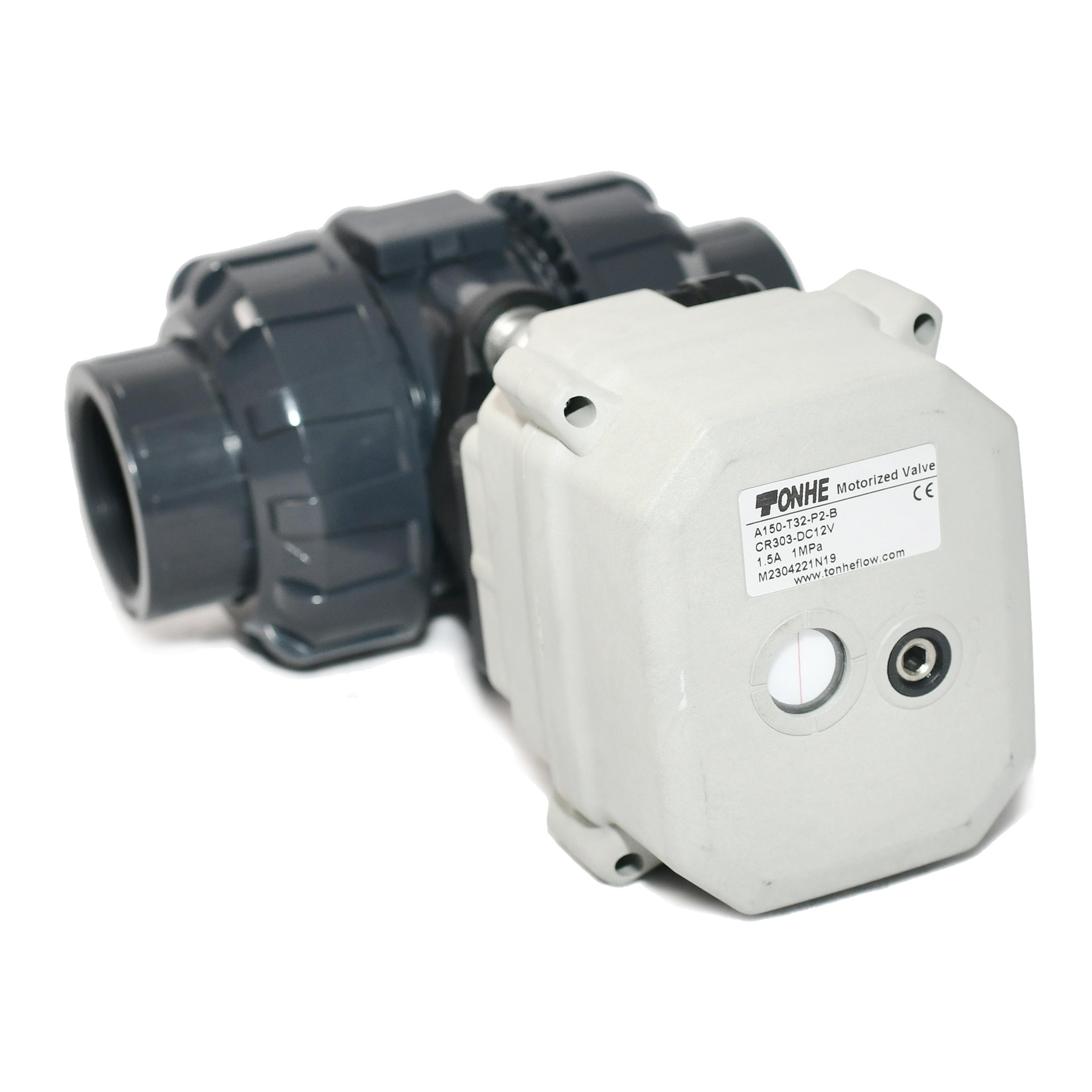 Switch type -UPVC two way electric valve Motorize Motorized valved ...