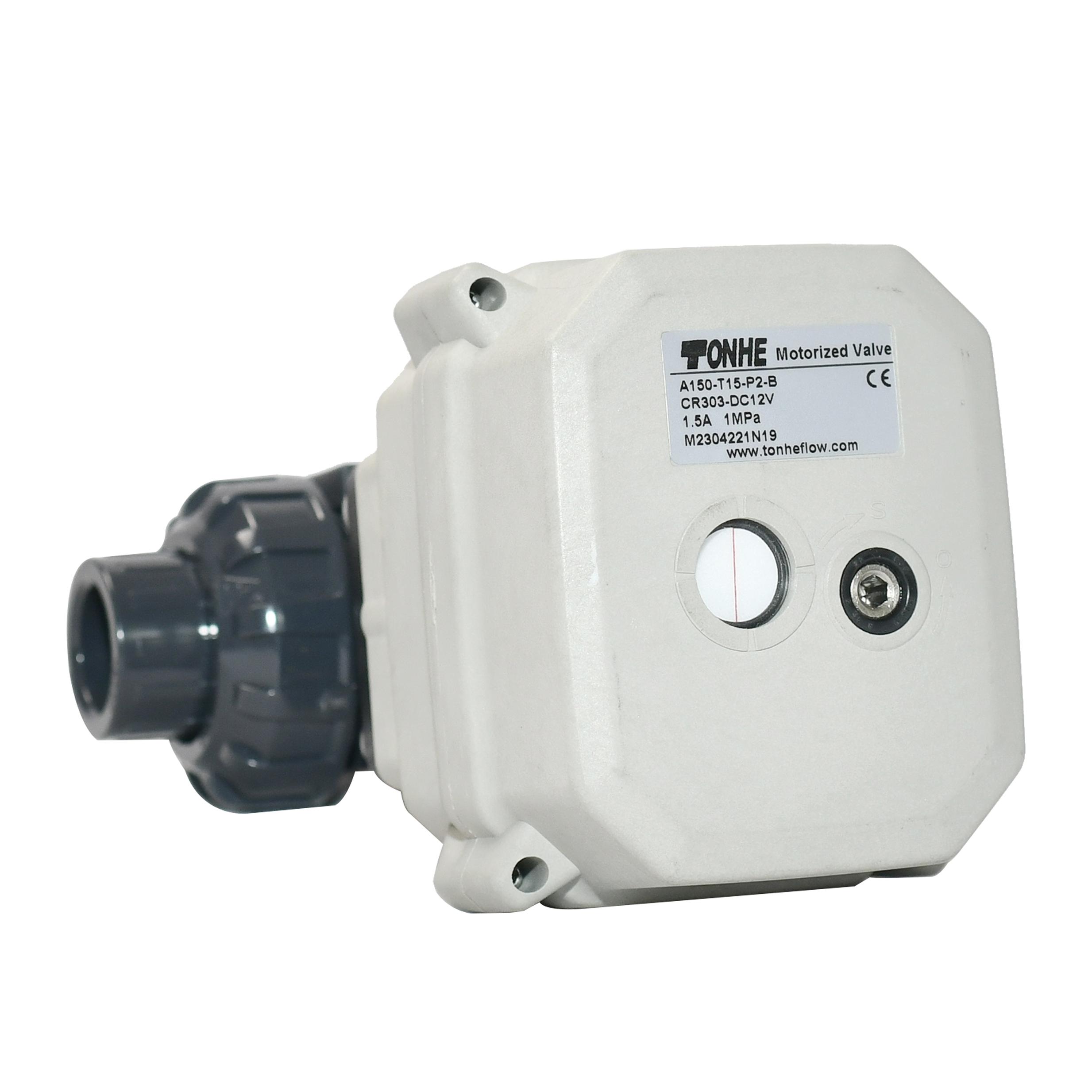 Switch type -UPVC two way electric valve Motorize Motorized valved ...