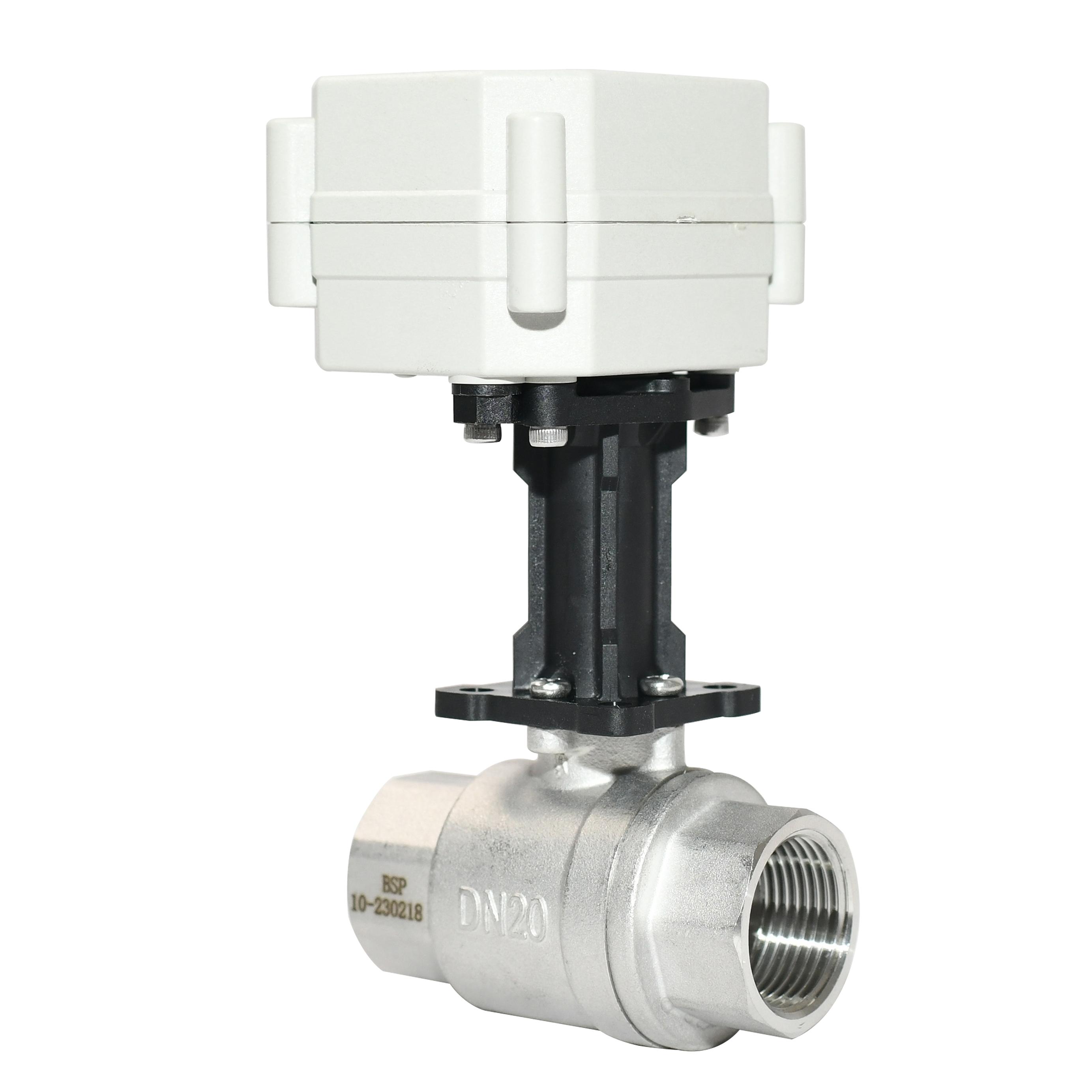 Switch type - stainless steel two way electric valve Motorized ball ...