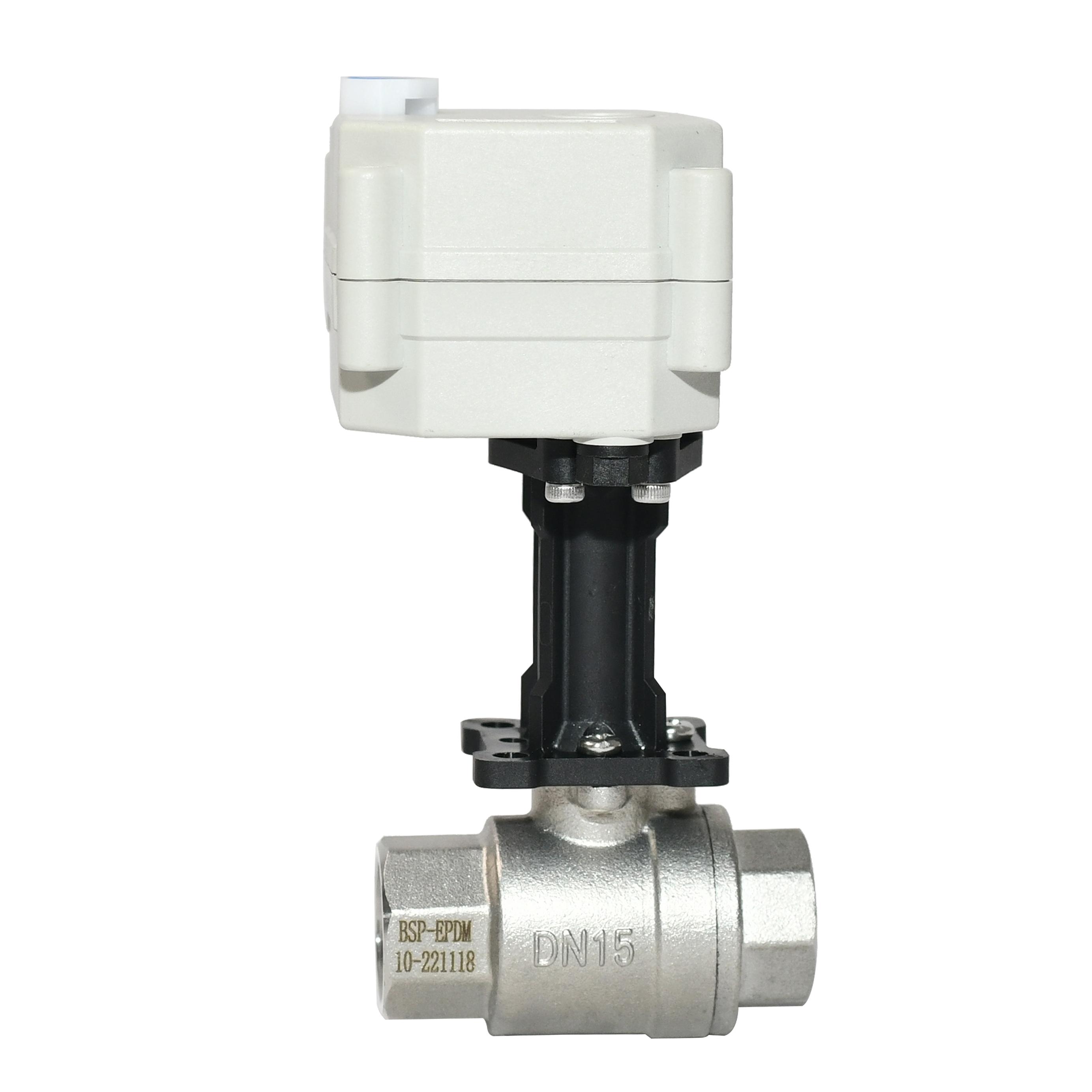 Switch type - stainless steel two way electric valve Motorized ball ...