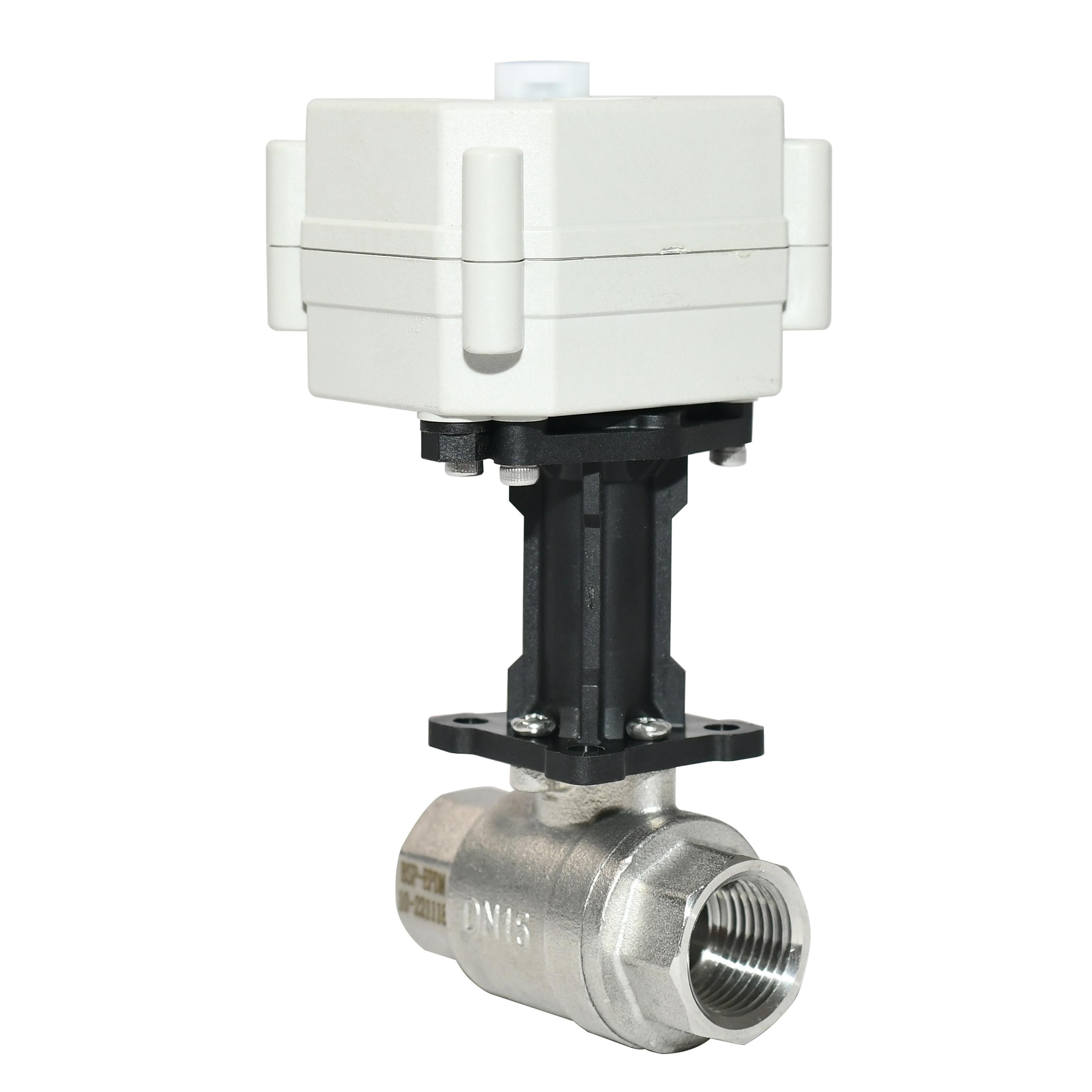 Switch type - stainless steel two way electric valve Motorized ball ...
