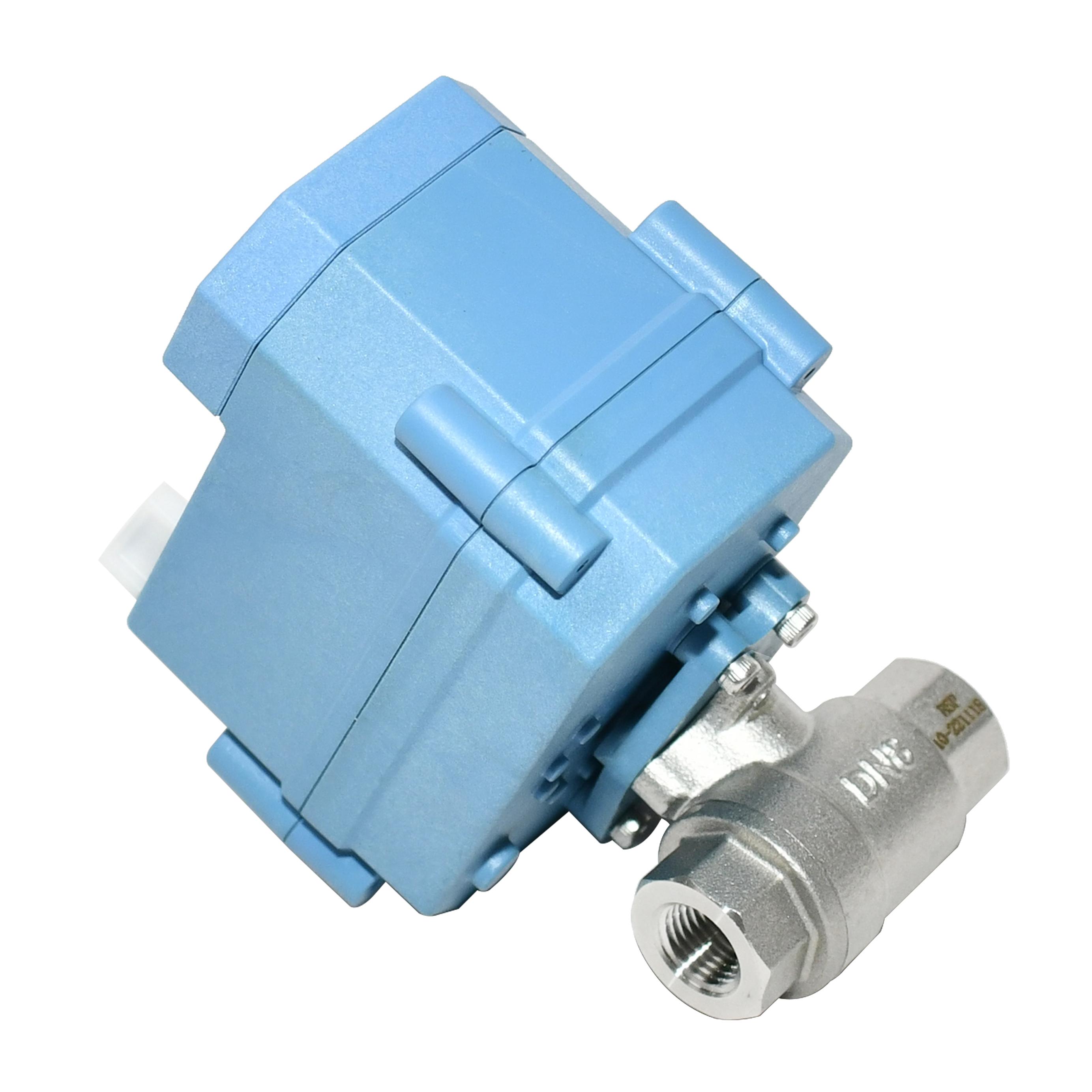 DN8 2-way Lorawan Lora wireless shut off ball valve irrigation valve ...