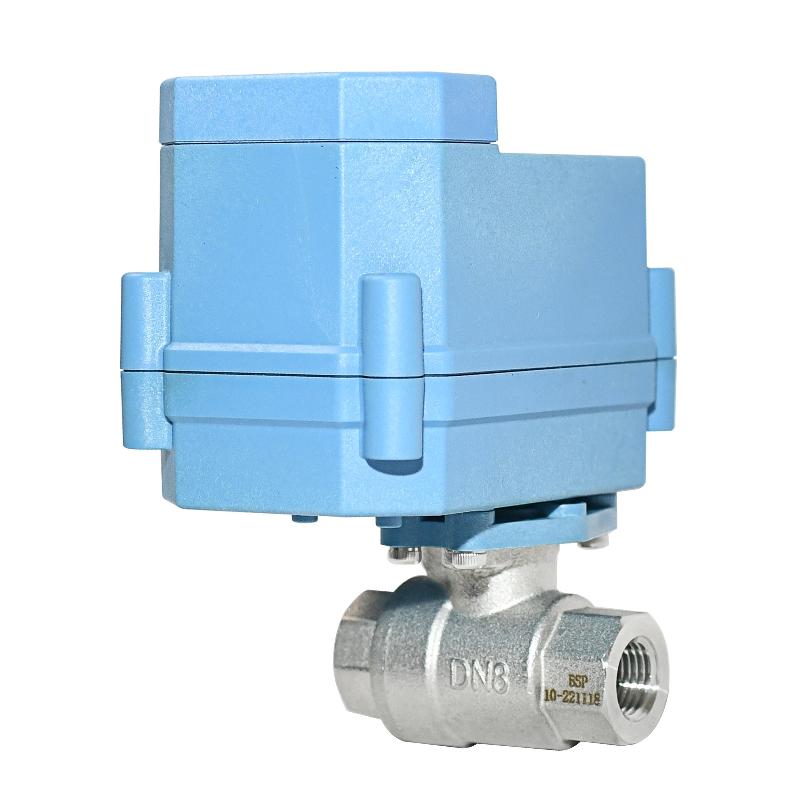 DN8 2-way Lorawan Lora wireless shut off ball valve irrigation valve ...